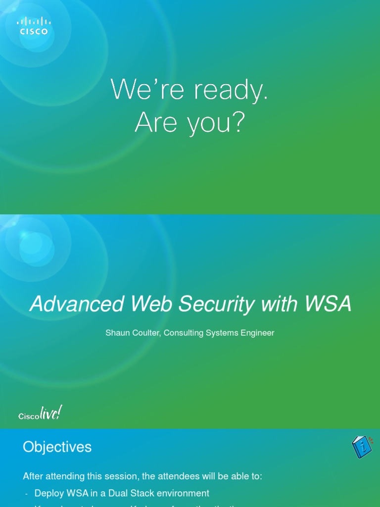 Advanced Web Security With WSA BRKSEC-3772 | PDF | I Pv6 | Transport ...
