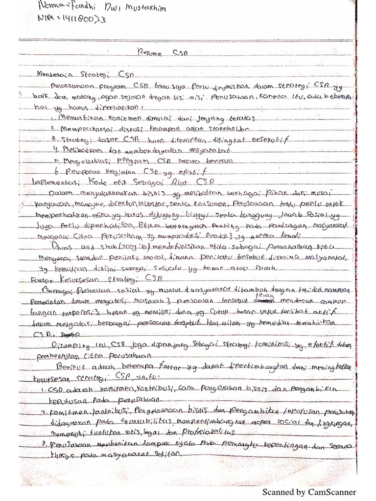 CSR Resume Scan | PDF