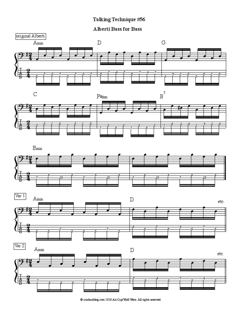 Talking Technique Alberti Bass Transcription | PDF