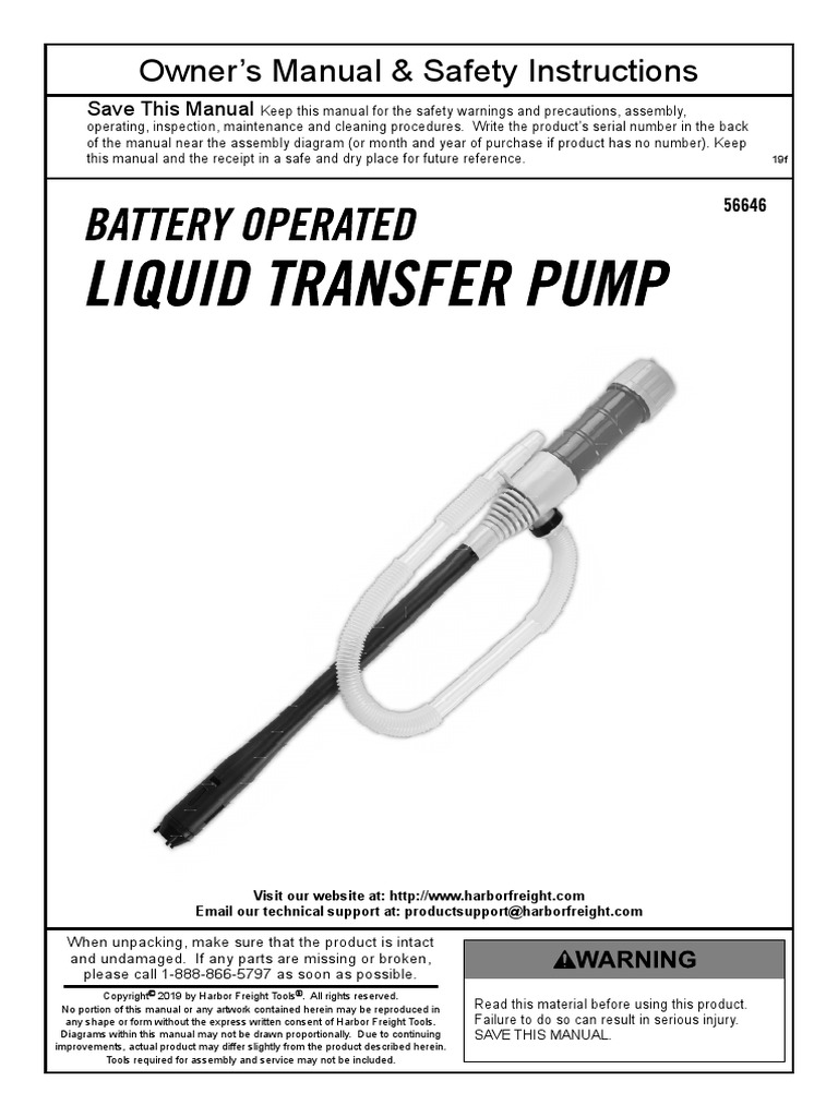 Owner's Manual & Safety Instructions | PDF | Gasoline | Pump
