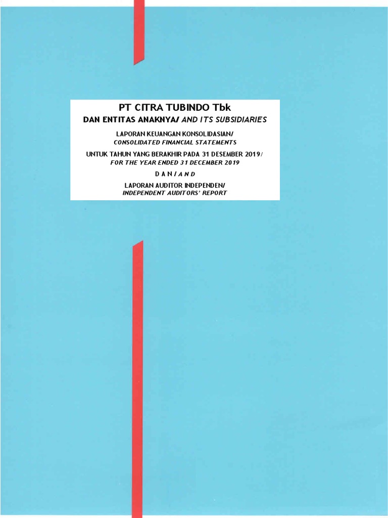 PTCT Report Consol CT 31dec19 FINAL | PDF | Dividend | Financial Statement