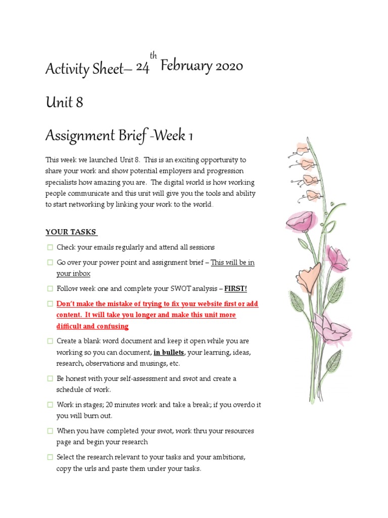 Activity Sheet 1 Unit 8 | PDF