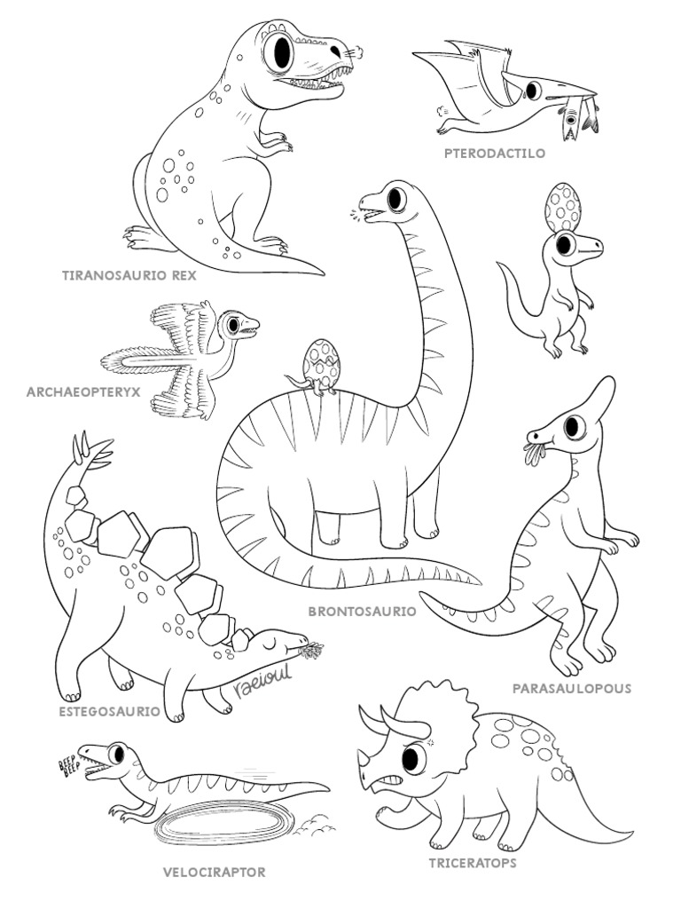 Dinosaurs To Draw 1 PDF | PDF