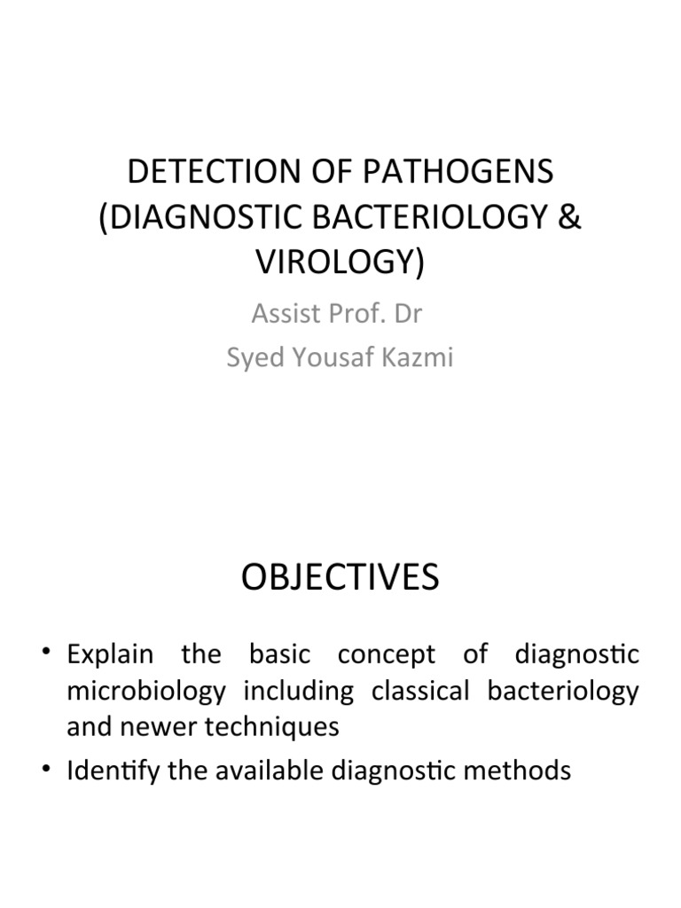 Pathogen Detection Techniques Overview | PDF | Diagnosis Of Hiv/Aids ...