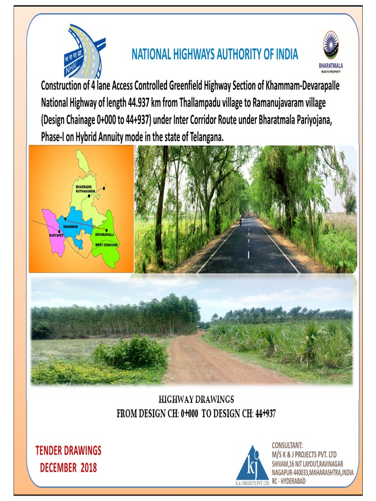 Highway Drawings I PDF | PDF | Road Transport | Road Infrastructure