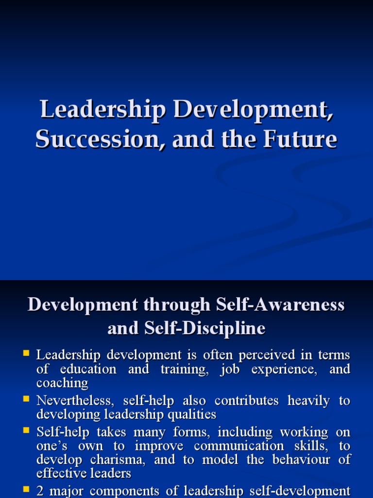 Leadership Self-Development Strategies | PDF | Leadership | Mentorship