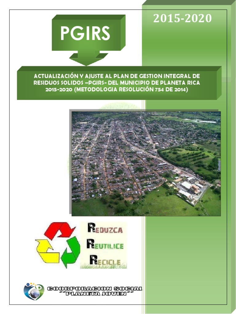 Ajuste Pgirs 2015 PDF | Descargar gratis PDF | Gestión de residuos | Residuos