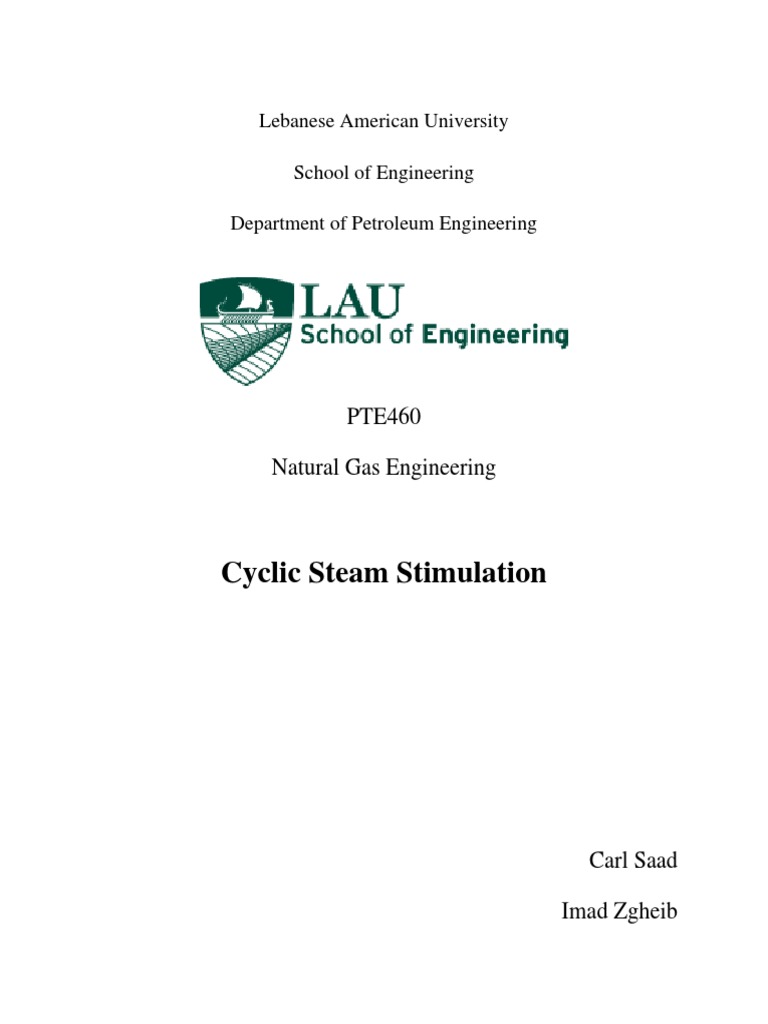 Cyclic Steam Stimulation PDF | Download Free PDF | Petroleum | Enhanced ...