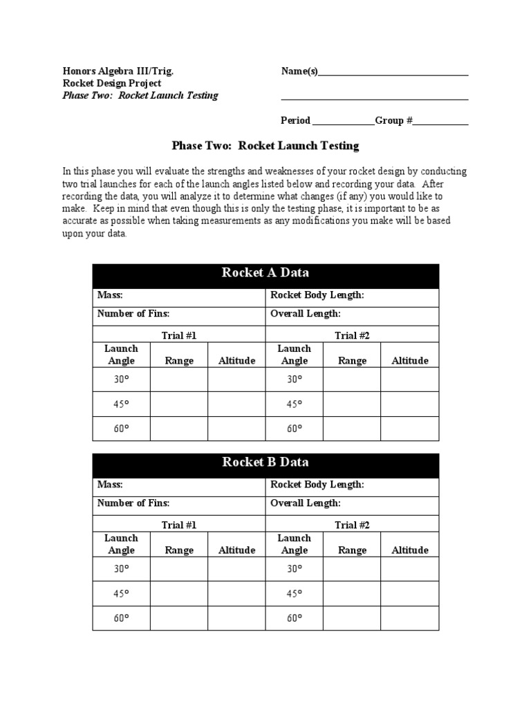 Rocket Launch Testing | PDF | Technology & Engineering