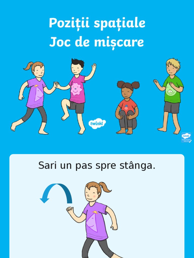 Au N 546 Pozitii Spatiale Joc de Miscare Prezentare Powerpoint | PDF