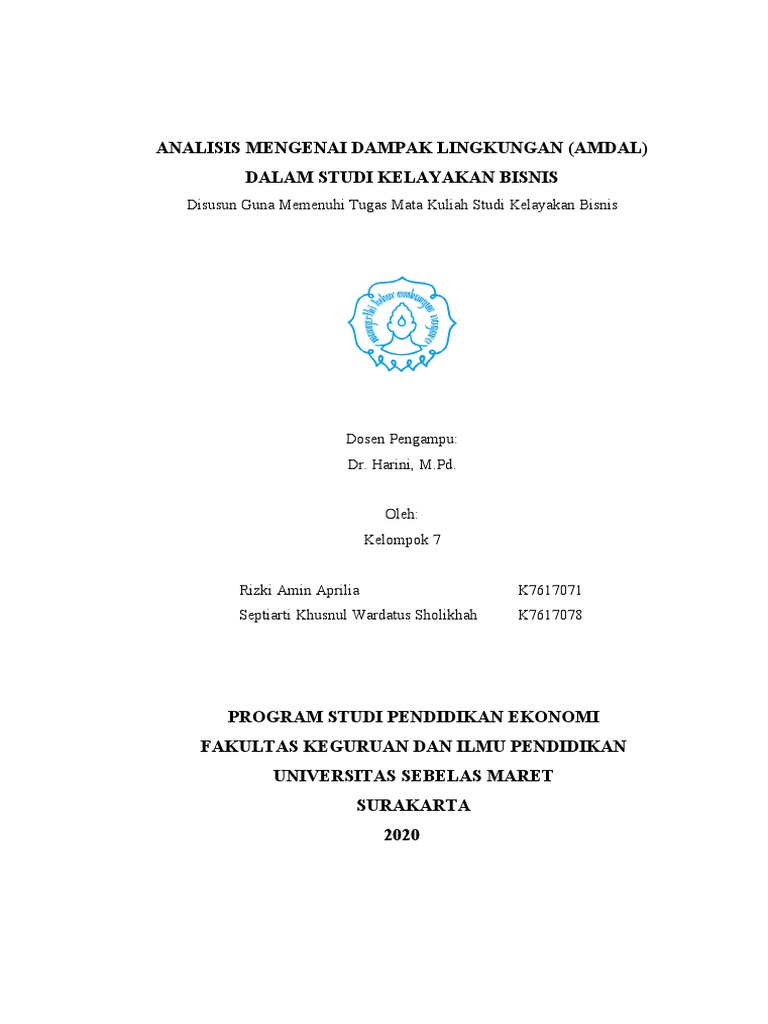 SKB KLP 7 - Rizki Amin & Septiarti - Amdal New | PDF | Bisnis