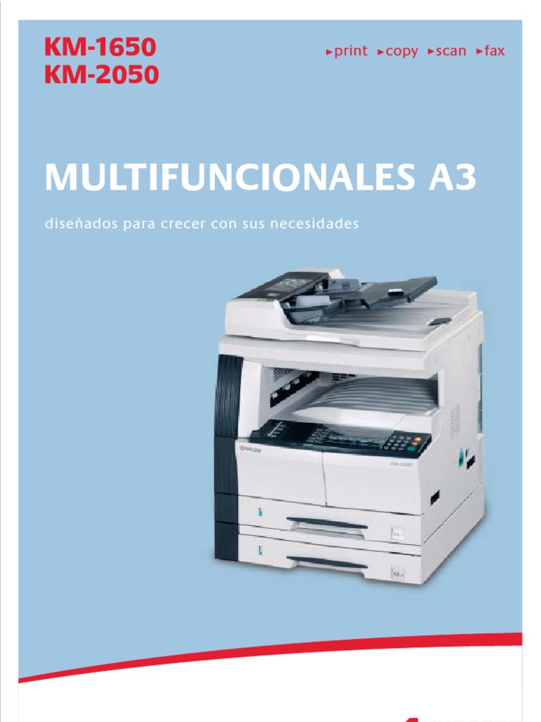 KM-1650 2050 | PDF | Fax | Impresora (Computación)