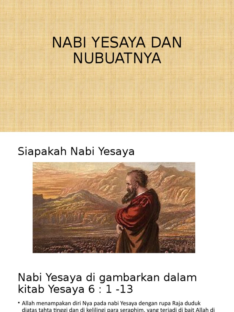 Nabi Yesaya Dan Nubuatnya | PDF