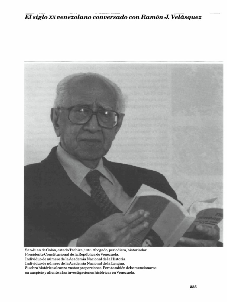 Ramon J Velasquez PDF | PDF | Venezuela | Democracia