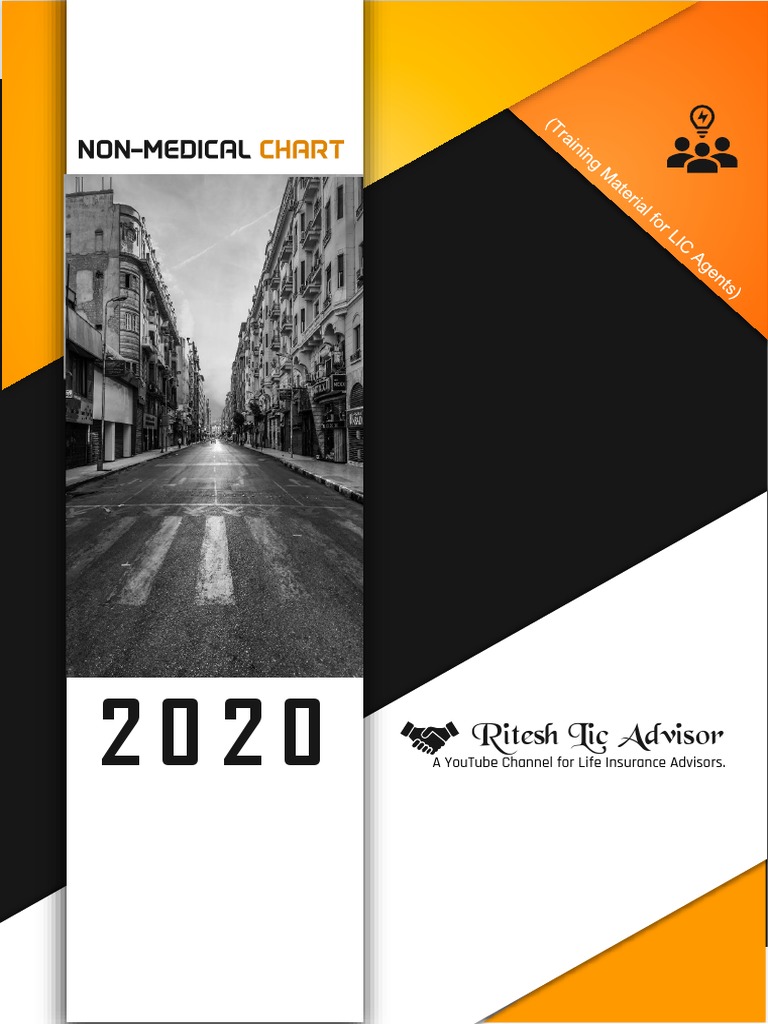 LIC Non-Medical Chart 2025 Overview | PDF | Financial Services ...