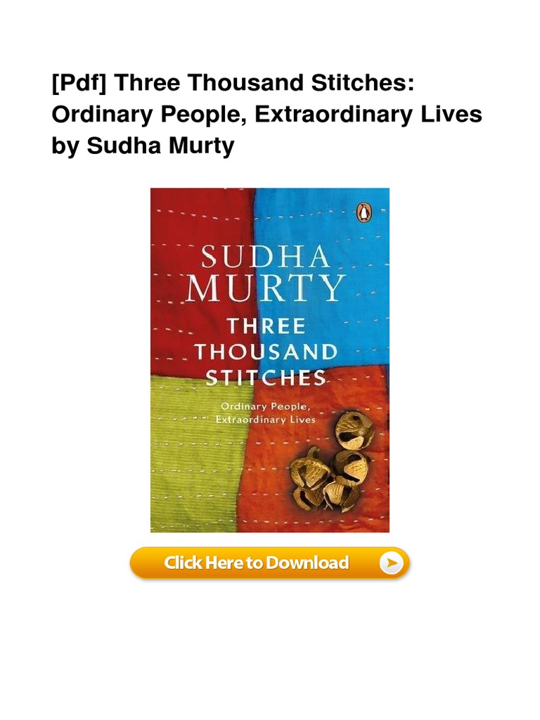 (PDF) Three Thousand Stitches: Ordinary People, Extraordinary Lives by ...