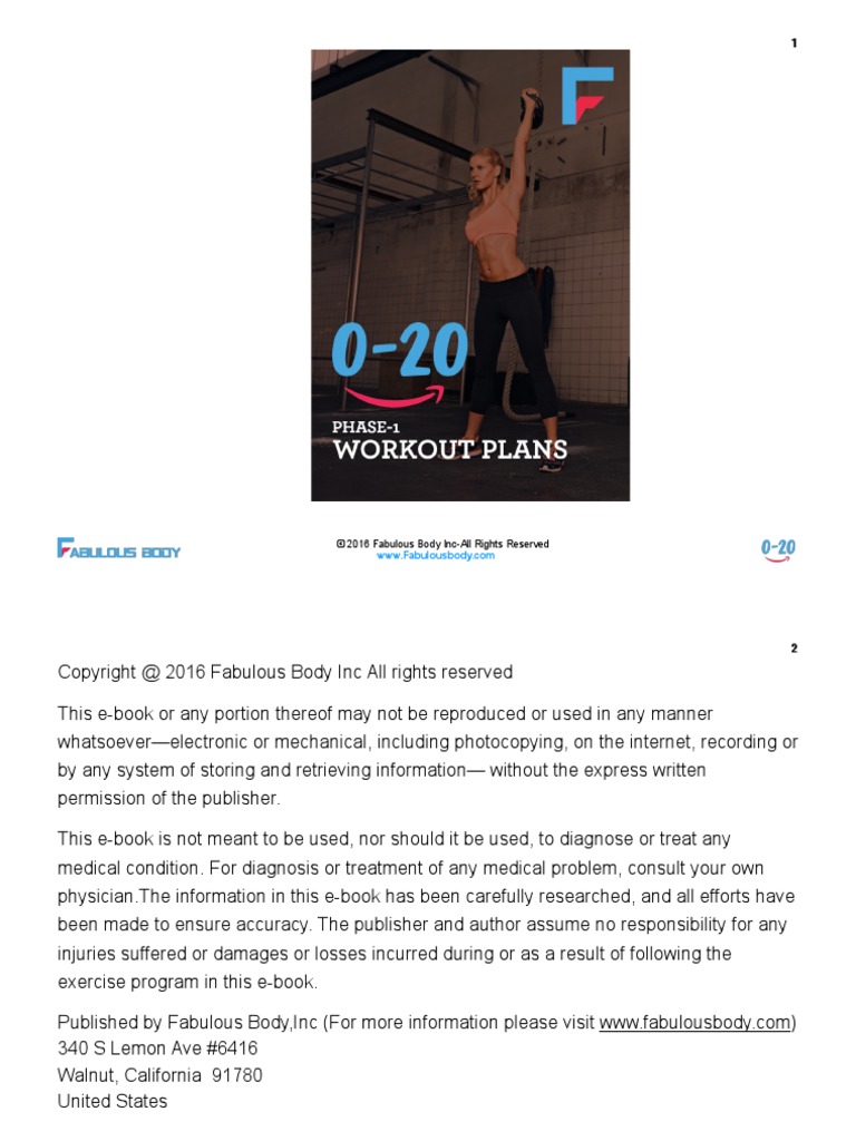 0-20 Workouts PDF | PDF | Recreation | Physical Exercise