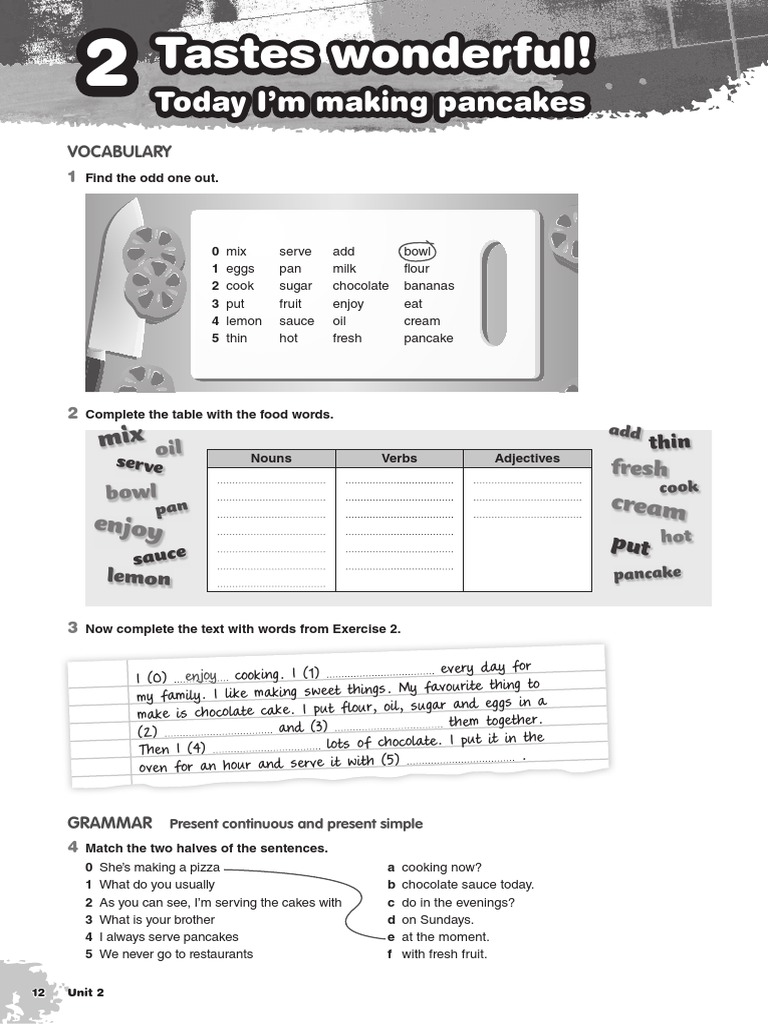 Module 2 Tastes Wonderful WB | PDF | Pancake | Food And Drink