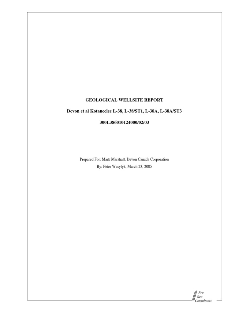 Rep Final Well Report | PDF | Casing (Borehole) | Drilling Rig