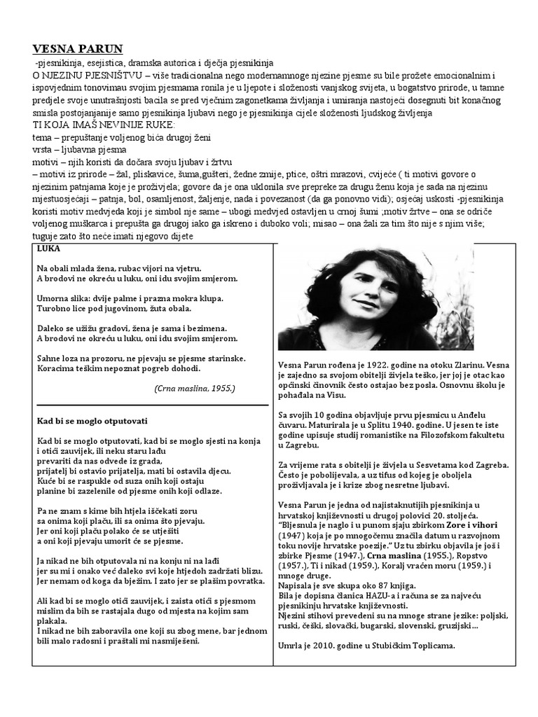 Vesna Parun | PDF