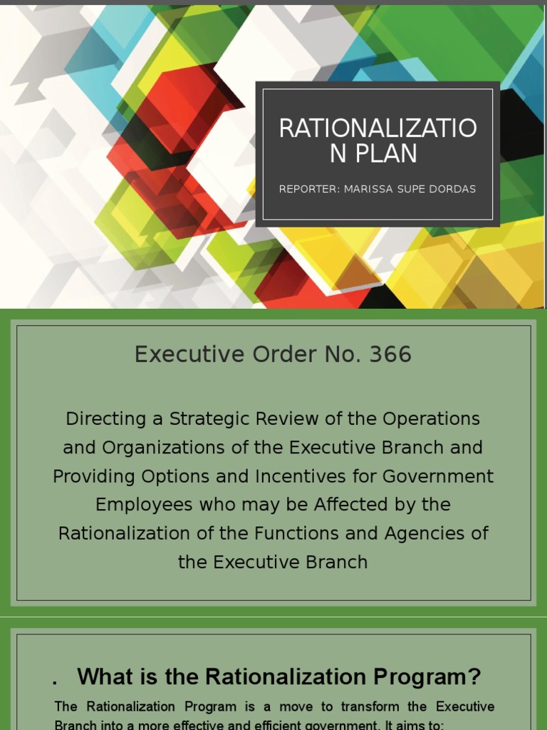 Rationalization Plan | PDF | Curriculum | Leadership