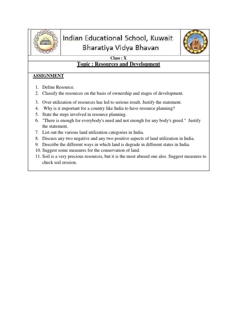 Resources Assignment Pdf Pdf