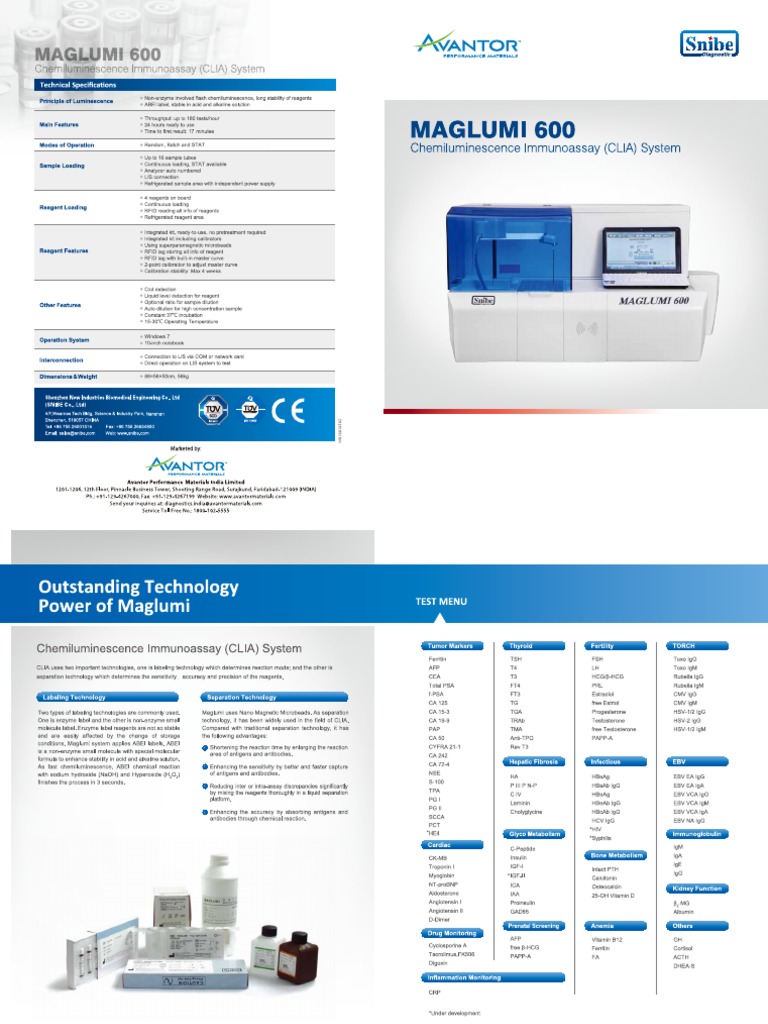 Maglumi 600 Brochure-1 | PDF
