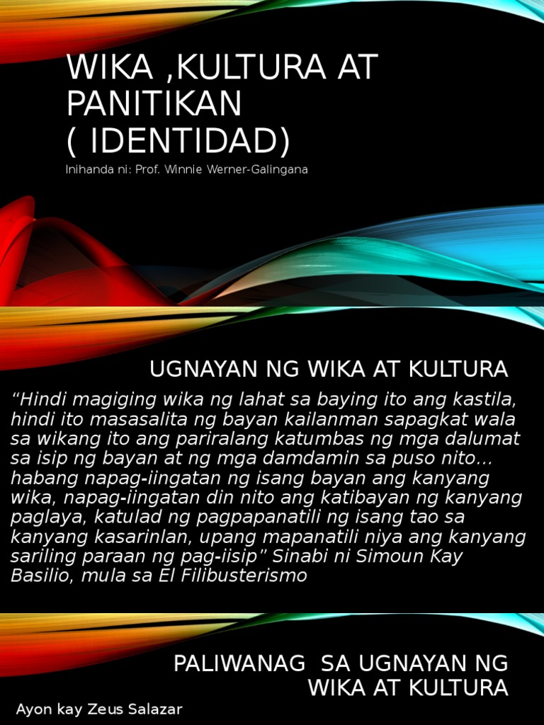 Ugnayan NG Wika at Kultura | PDF