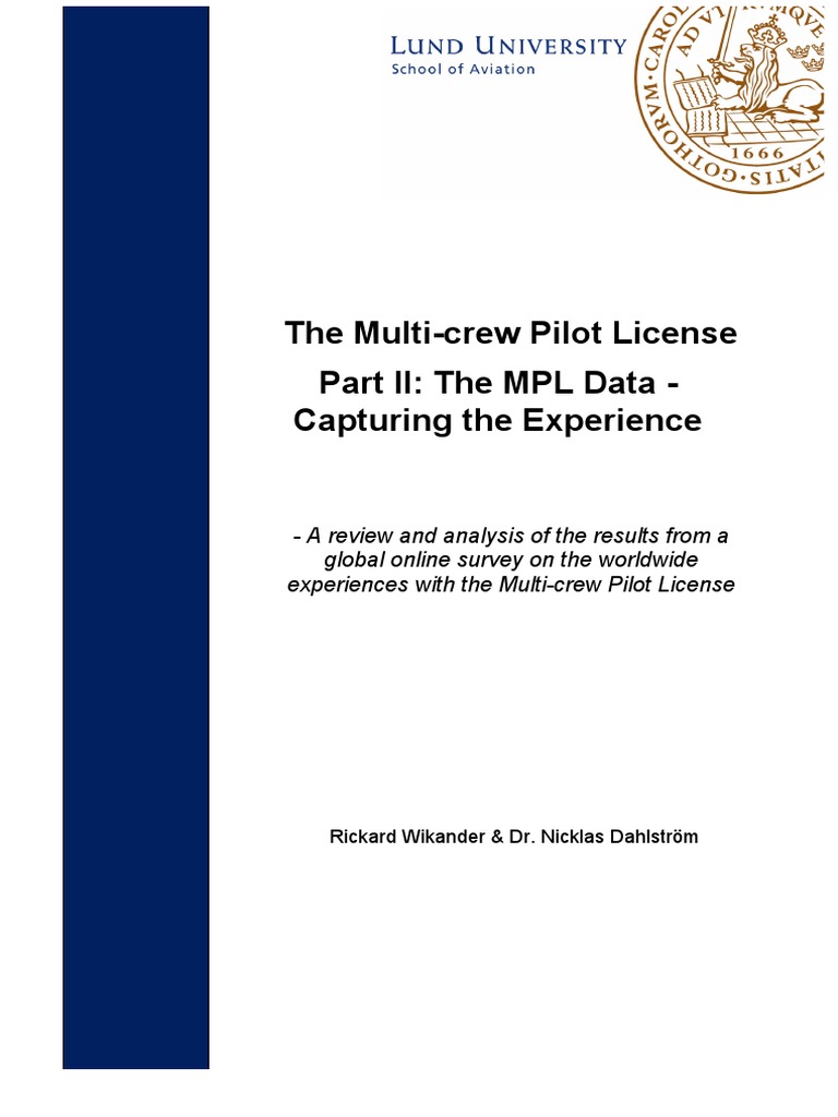 The MPL Part II The MPL Data - Capturing The Experience PDF | PDF ...