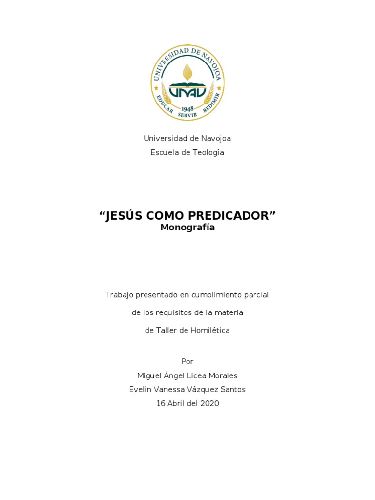 Jesús Como Predicador | PDF | Evangelio De Lucas | Parábolas de Jesús