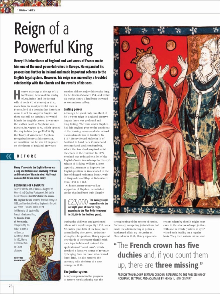 Henry II: Rise of the Angevin Empire | PDF | Kingdom Of England ...