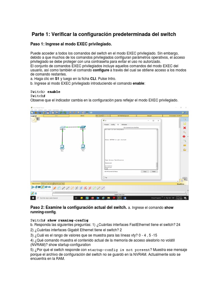 2 2 3 4 Packet Tracer Configuring Initial Switch Settings Ilm