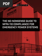 Nfpa 110 | PDF | Specification (Technical Standard) | Electric Generator