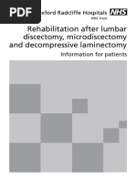 Post-Op Protocol for Lumbar Microdiscectomy | PDF | Anatomical Terms Of ...