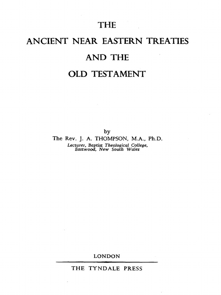 Treaties Thompson | PDF | Covenant (Biblical) | Kingdom Of Judah