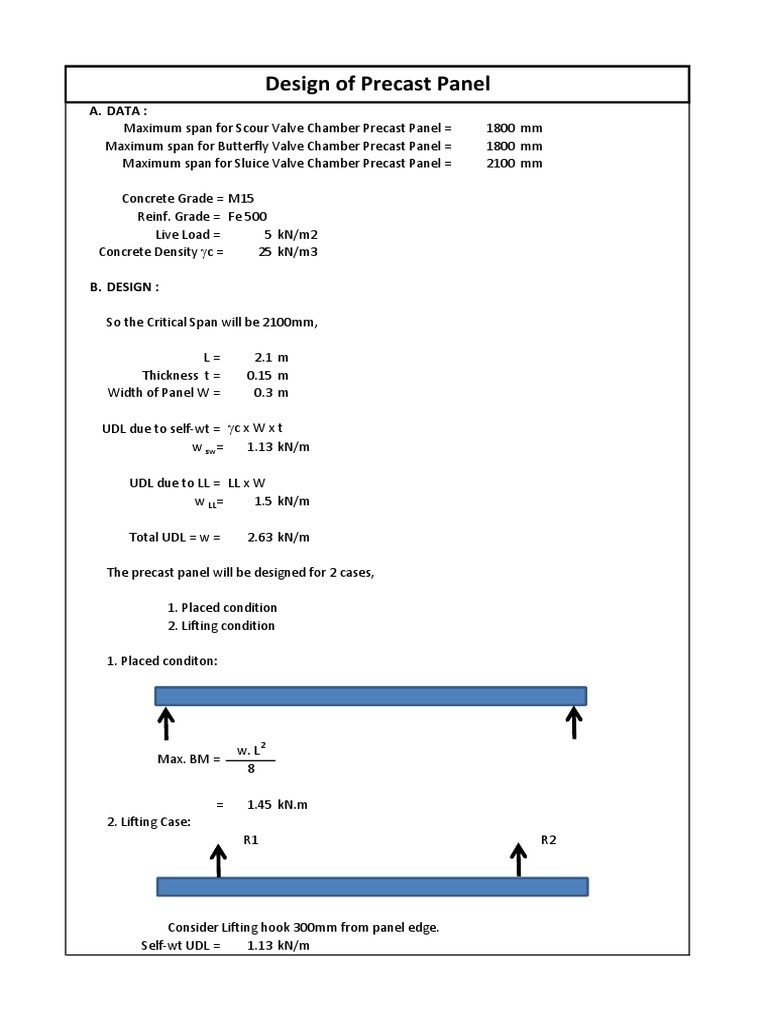 Design of Precast Panel | PDF | Architectural Design | Architecture