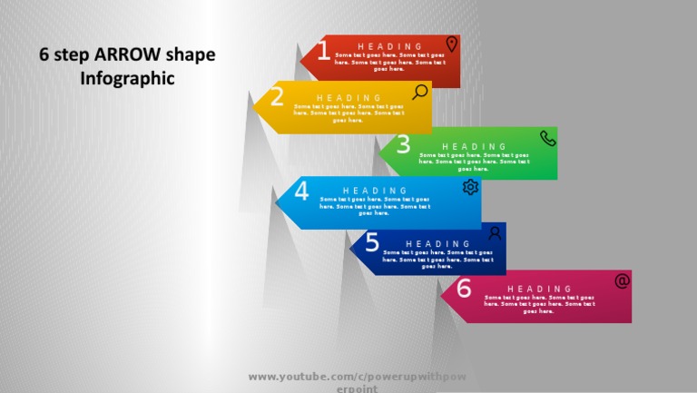 14.create 6 Step ARROW Shape Infographic | PDF