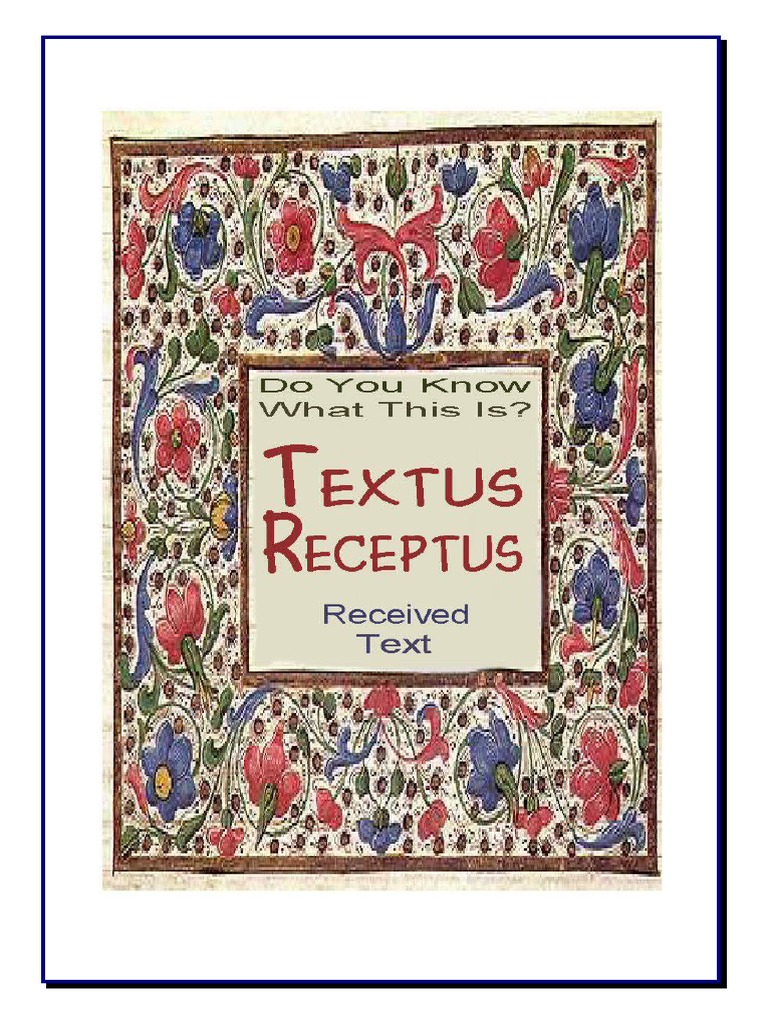 Textus Receptus | PDF | King James Version | Thou