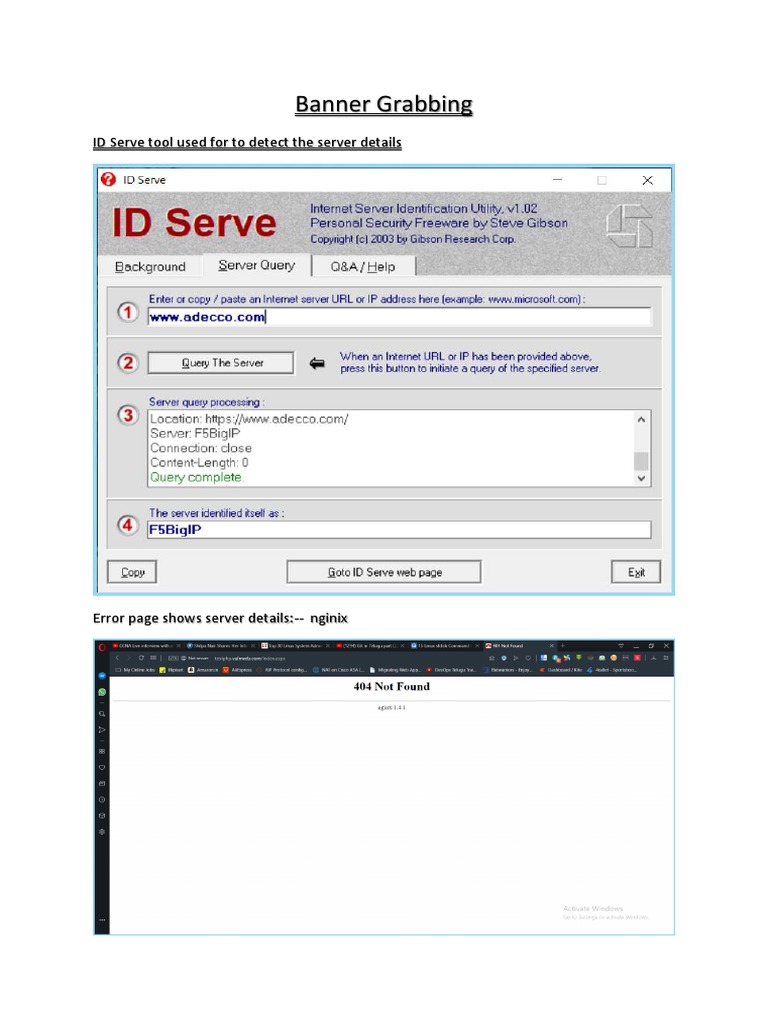 Banner Grabbing PDF | PDF