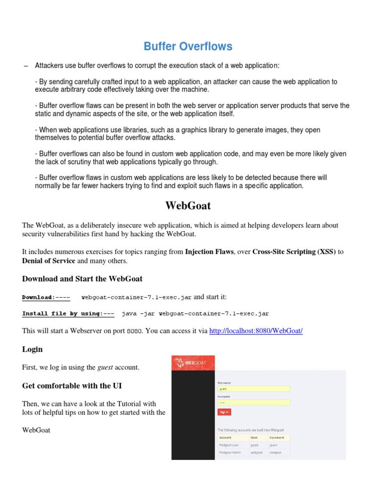 Buffer Overflows PDF | PDF | World Wide Web | Internet & Web
