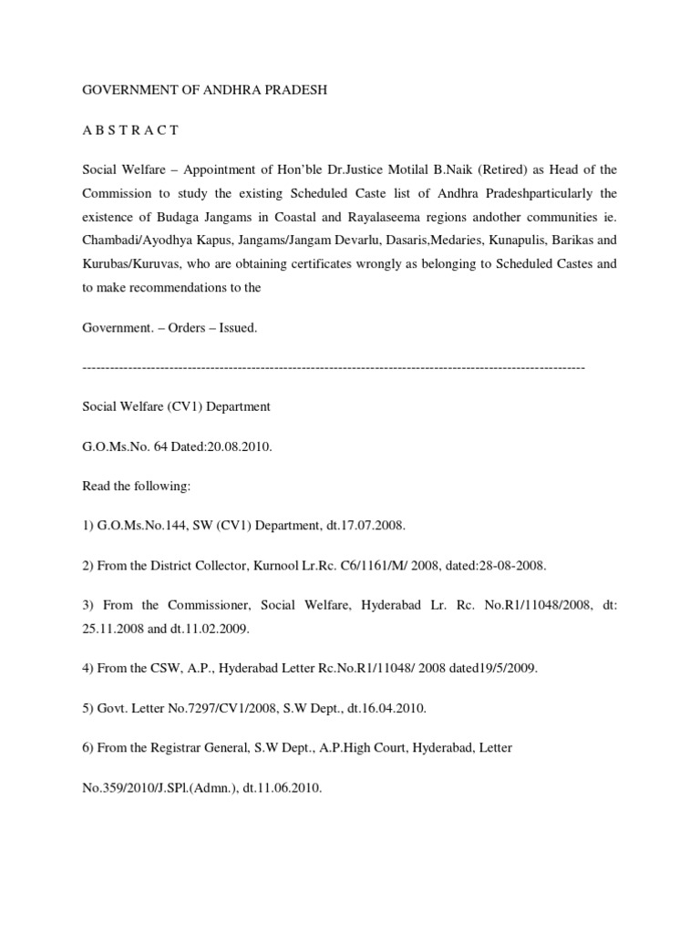 Budaga Jangam Caste Certificate Inquiry | PDF | Caste | Public Sphere