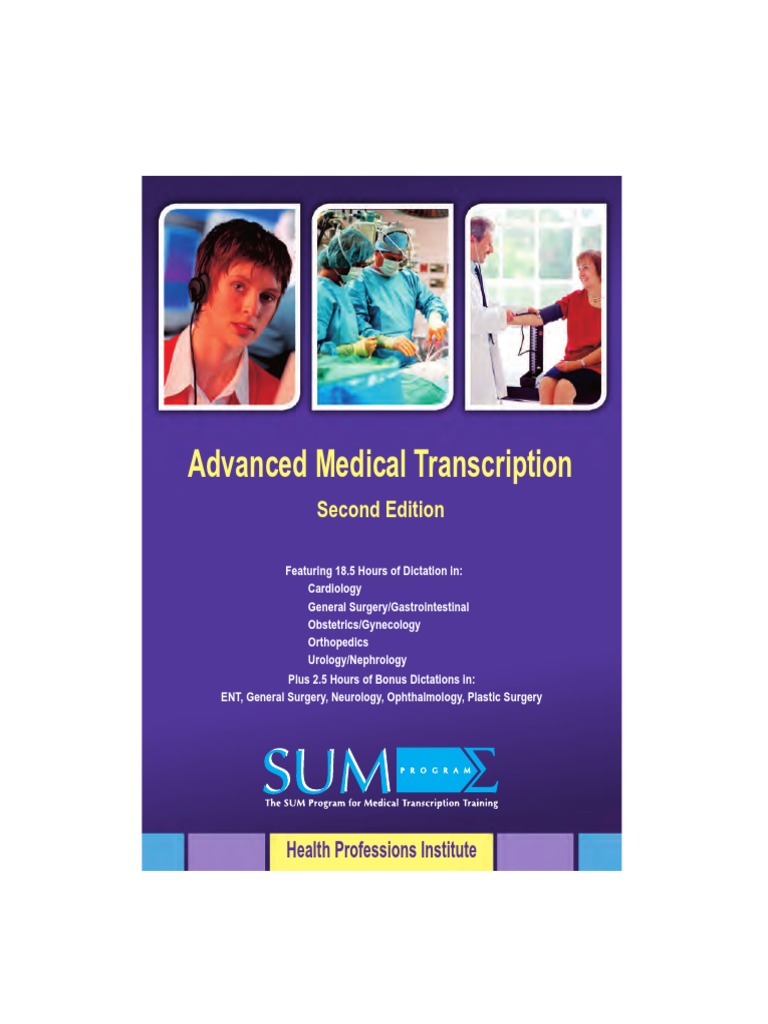 Advanced Medical Transcription: Second Edition | PDF | Knee ...