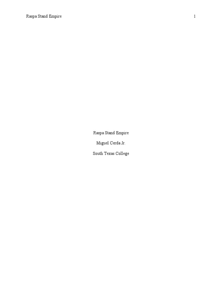 Modernizing the Raspa Stand Business | PDF | Incentive | Marketing