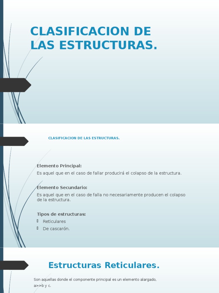 Clasificación de Estructuras y Tipos | PDF | Fundación (Ingeniería ...