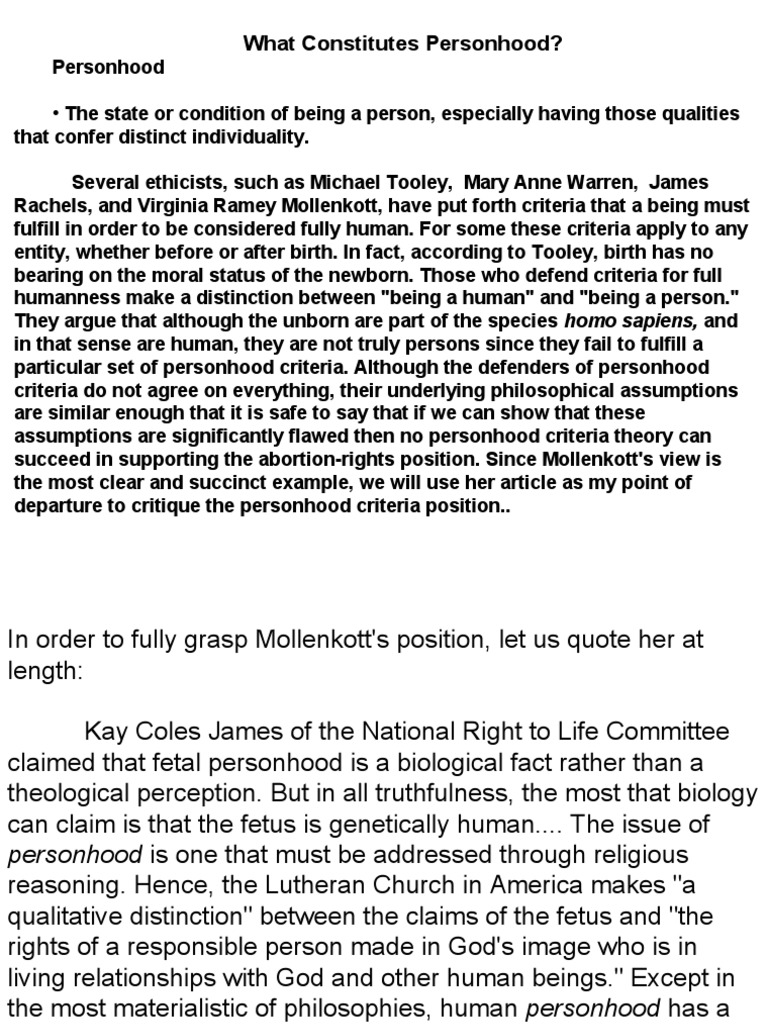 Person Hood | PDF | Philosophical Movements | Cognition