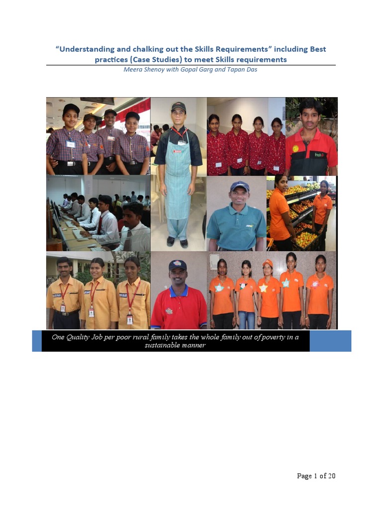 Training Employment Skilling India Download Free Pdf Employment