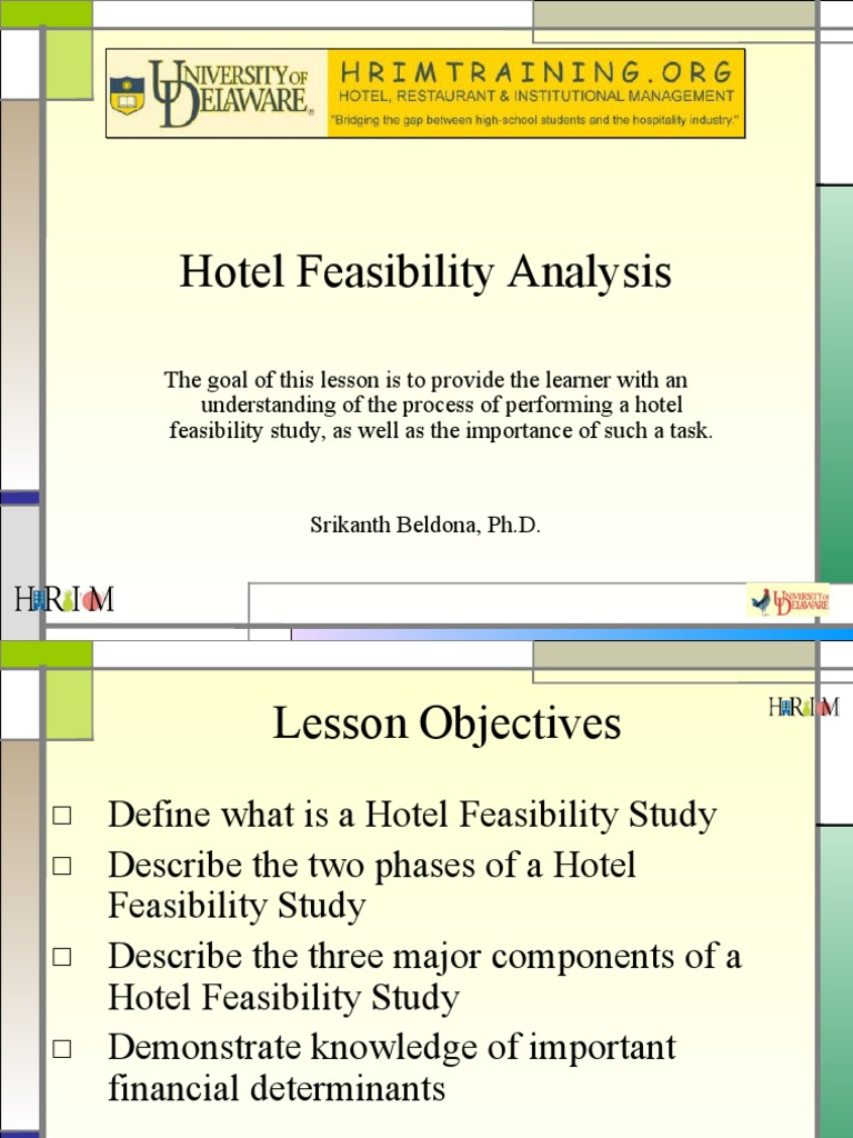 Hotel Feasibility Study Overview | PDF