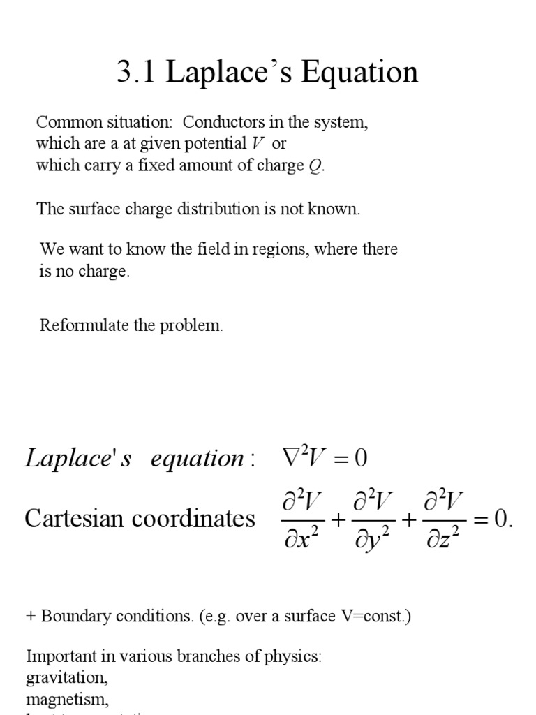 3.1-3.2 Laplace - S Equation | PDF | Boundary Value Problem ...