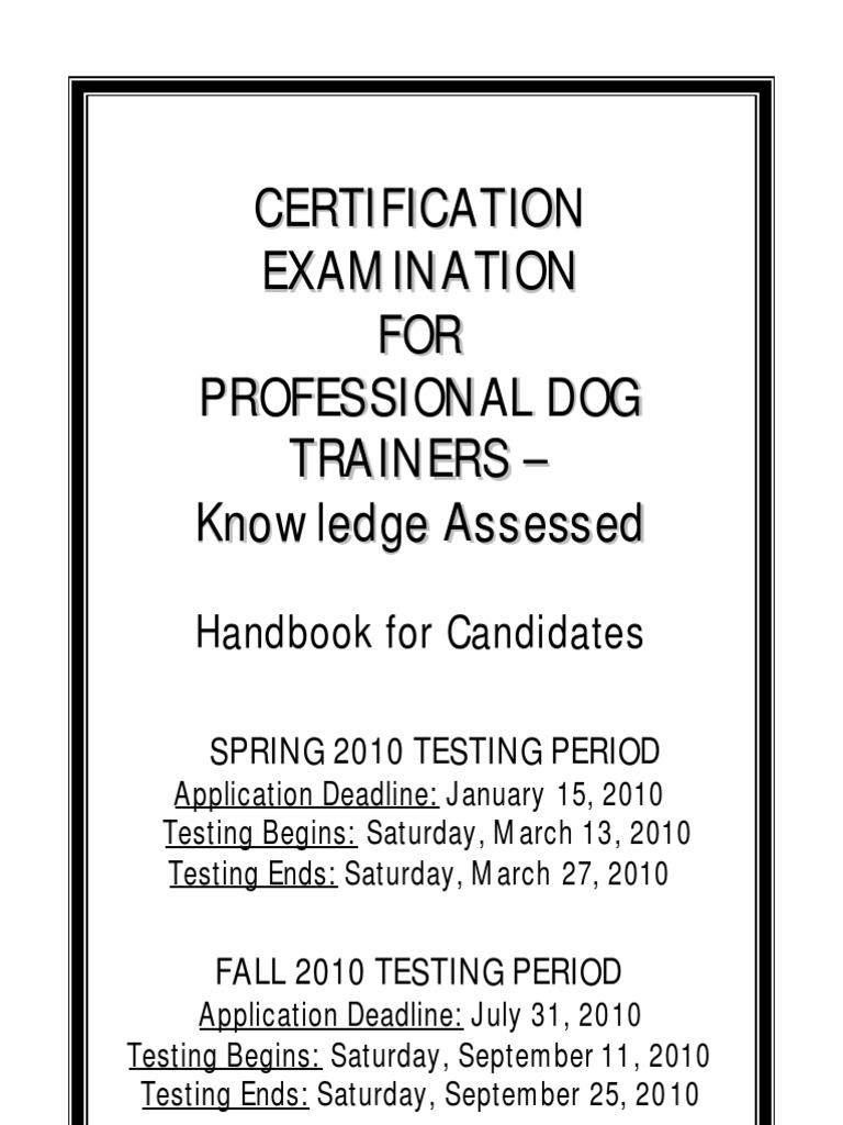 CCPDT Handbook | PDF | Professional Certification | Reinforcement