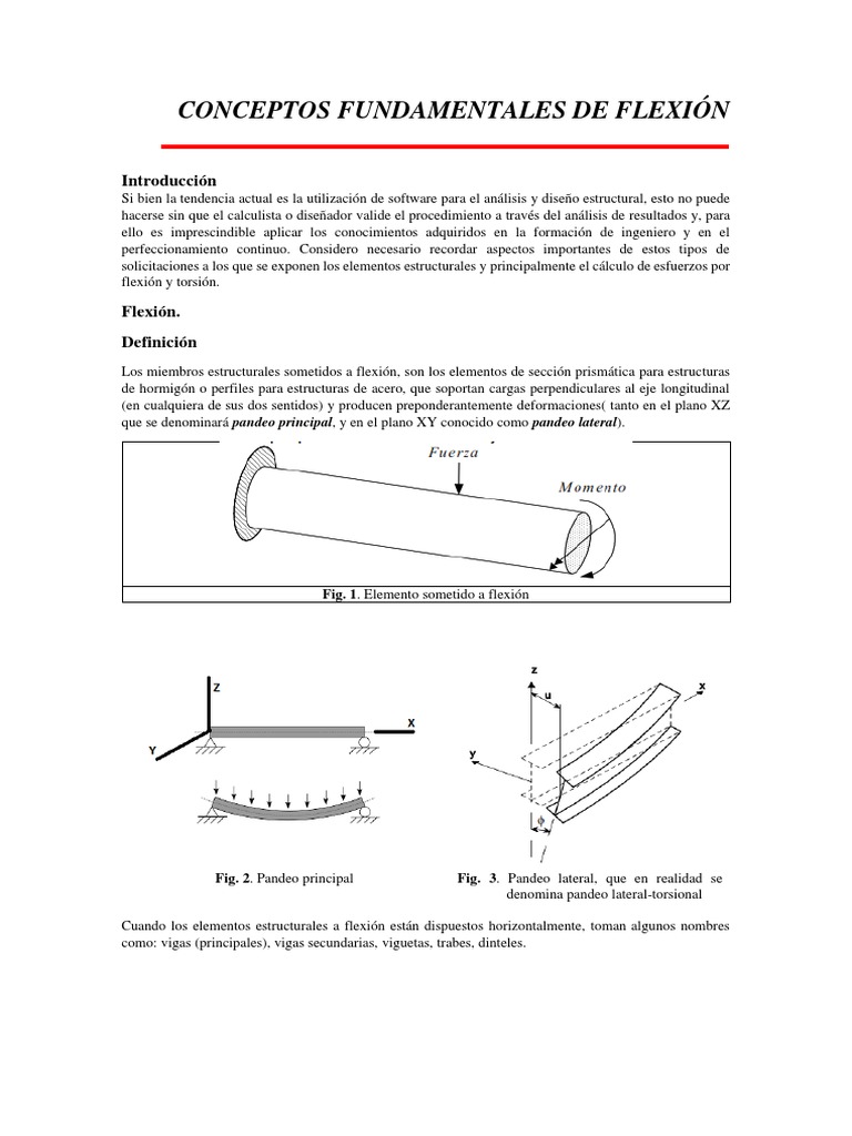 Fundamentos de Flexión y Torsión | PDF | Doblar | Pandeo